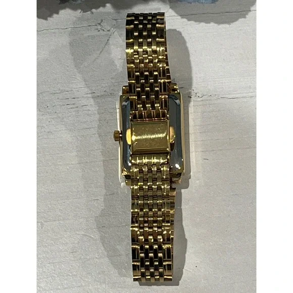 Sottas | Accessories | Sottas Gold Watch Rectangular Face Quartz ...